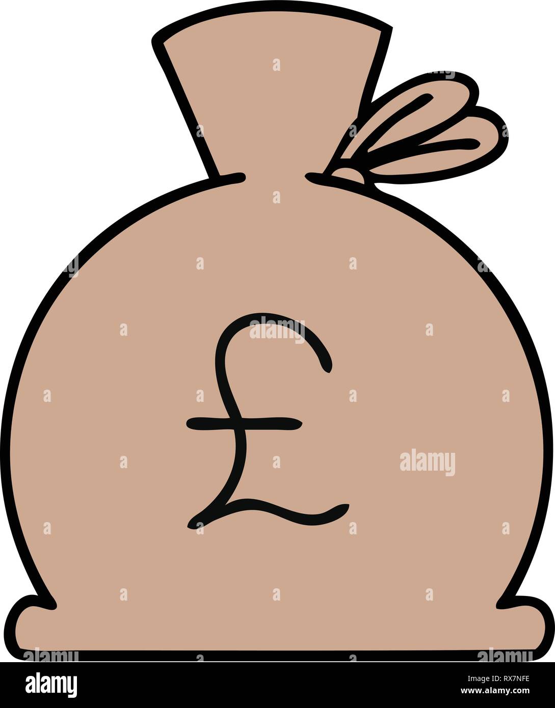 cute cartoon of a bag of money Stock Vector Image & Art - Alamy