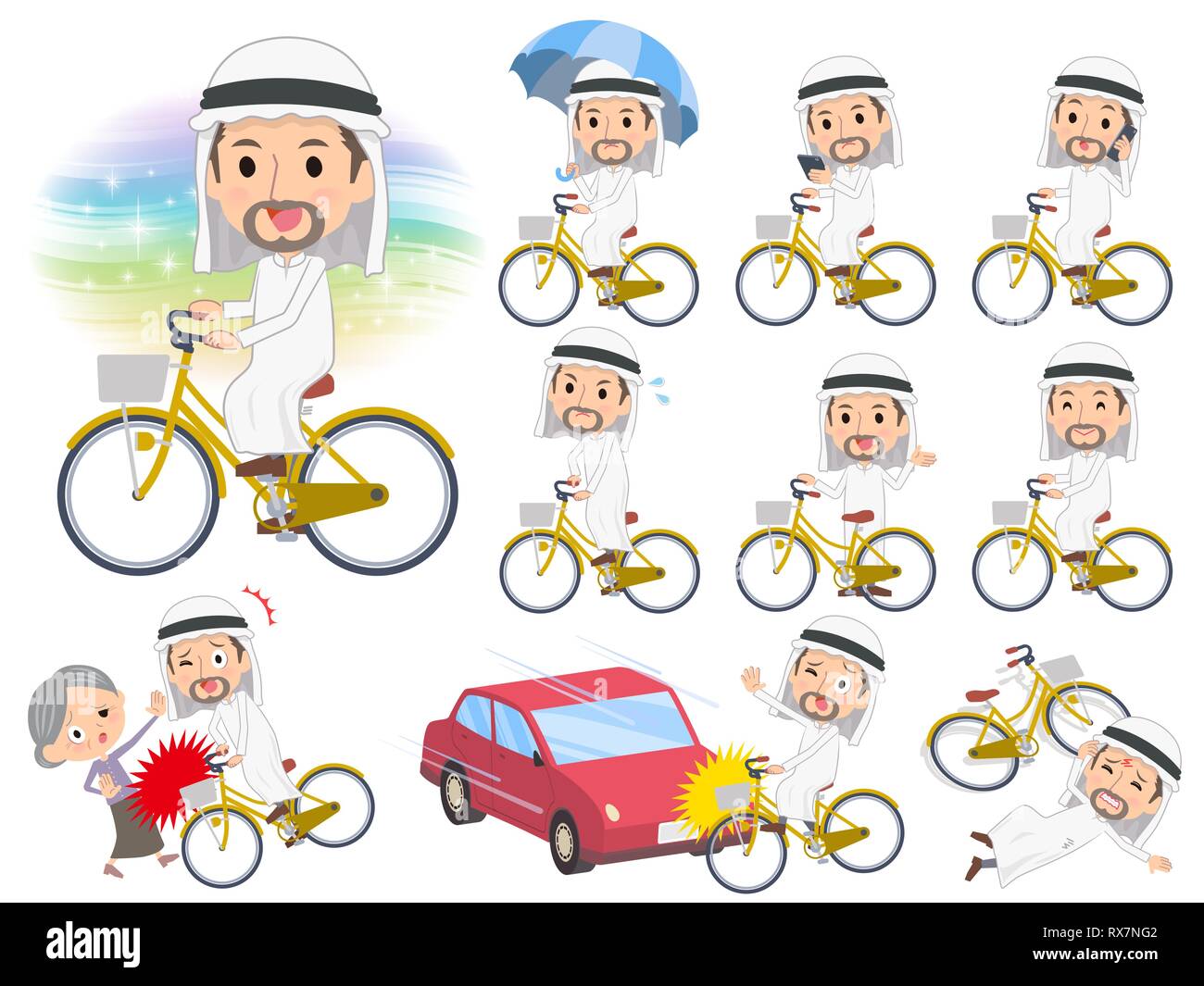 Dubai people cycle hi-res stock photography and images - Alamy