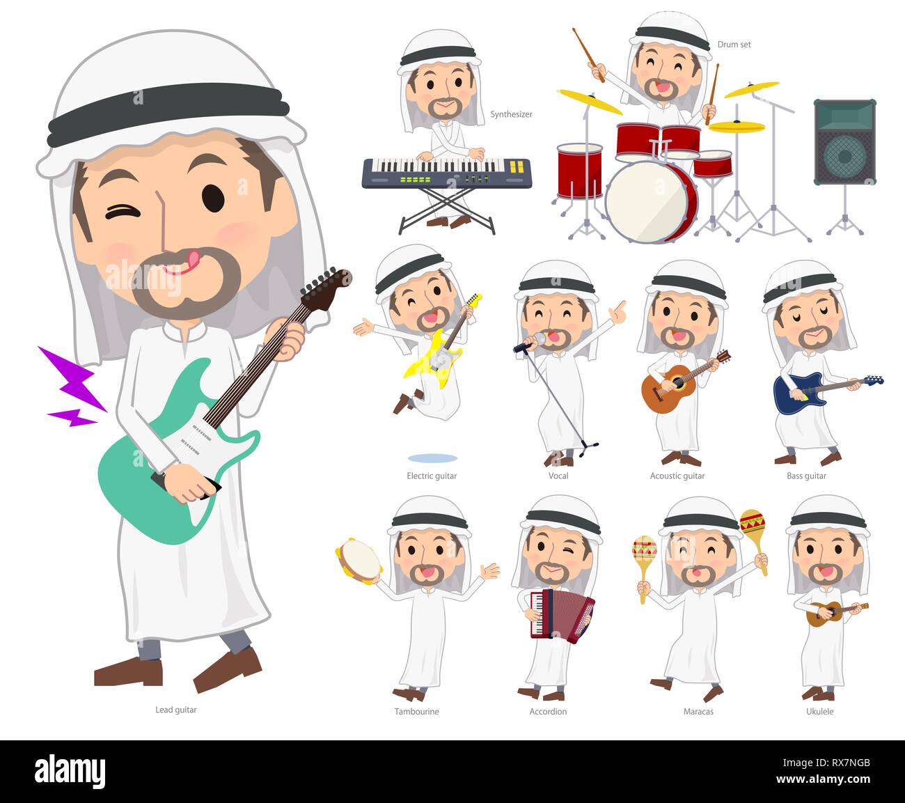 Arabian singer Stock Vector Images - Alamy