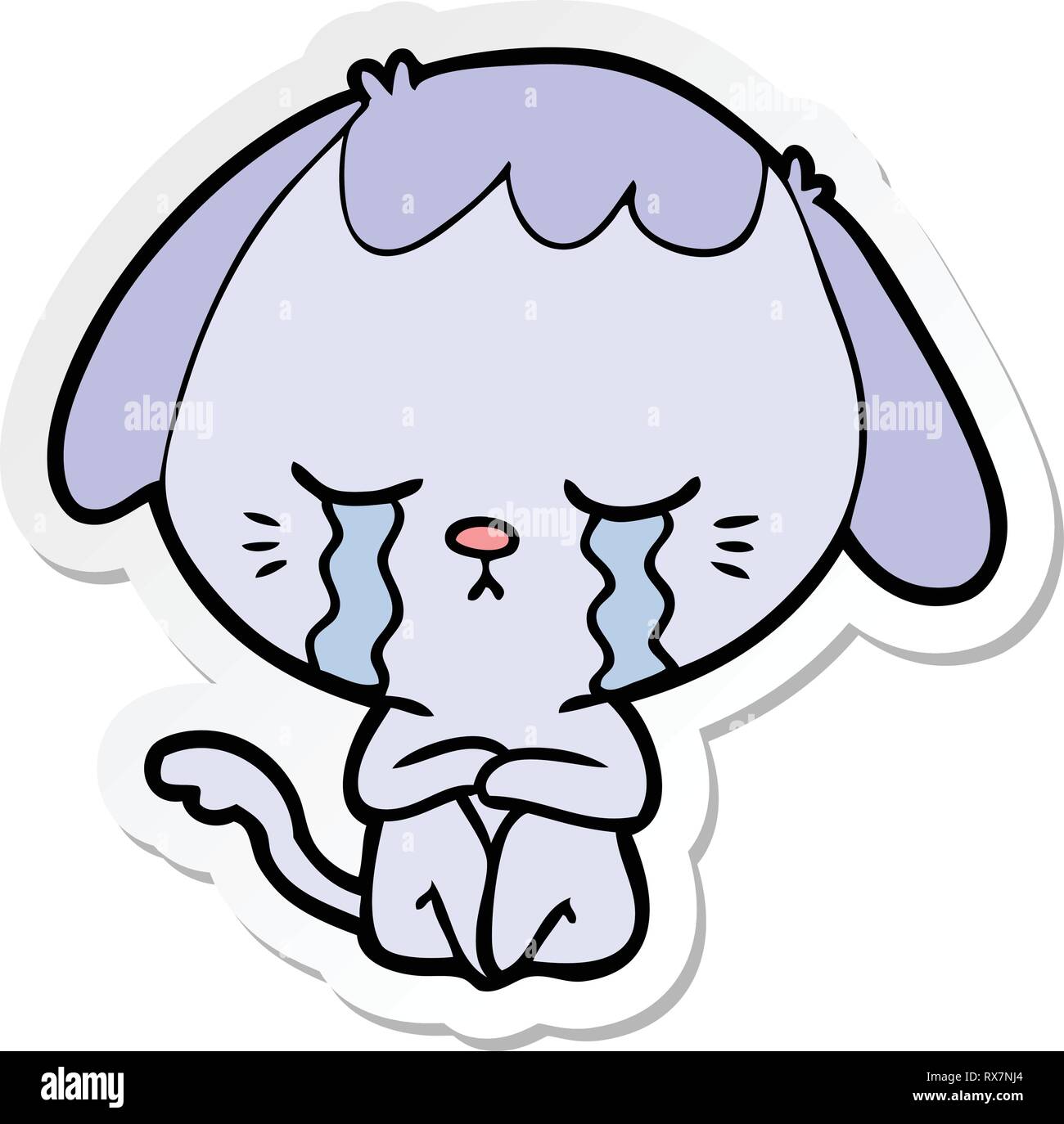 Crying Puppy Clipart