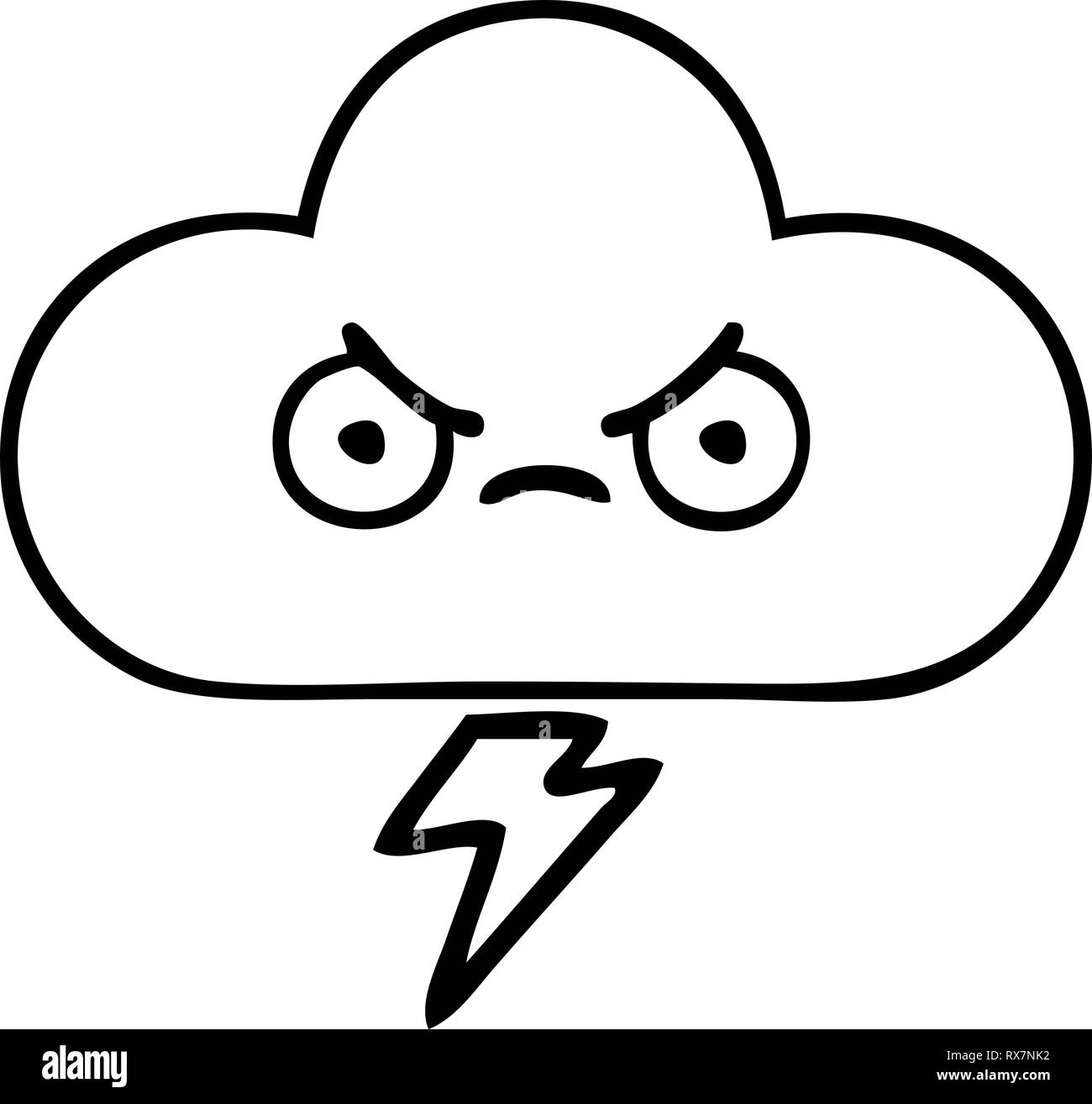 Thunder Clouds Drawing