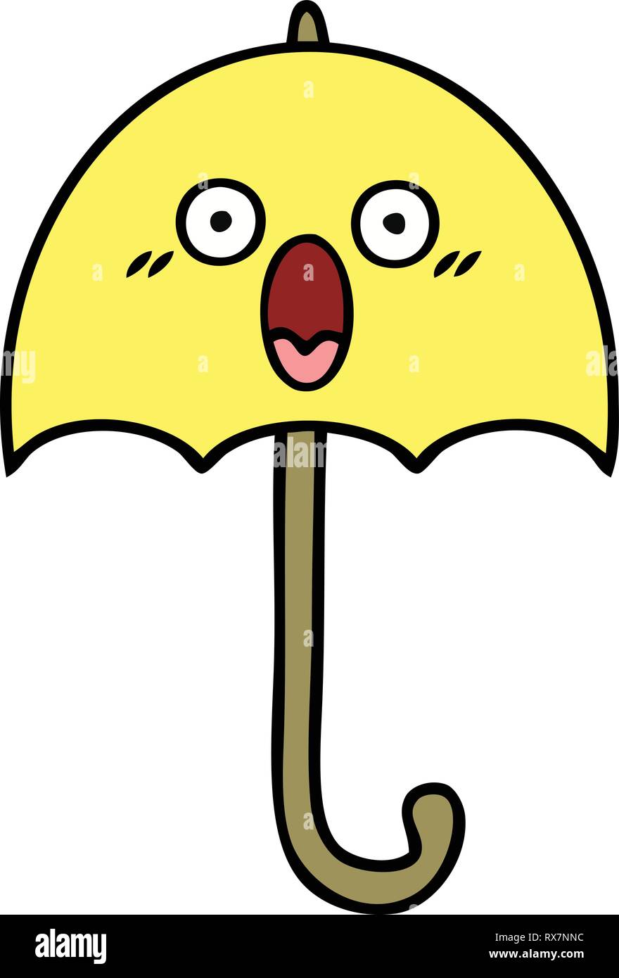 cute cartoon of a umbrella Stock Vector Image & Art - Alamy