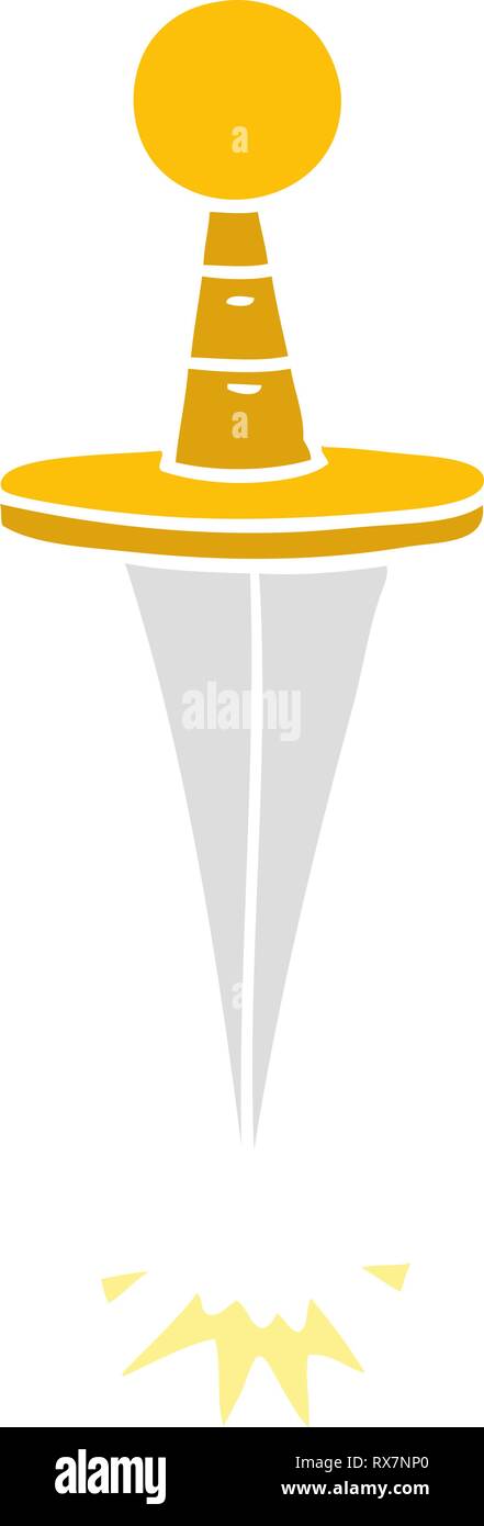 hand drawn cartoon doodle of a small dagger Stock Vector Image & Art ...