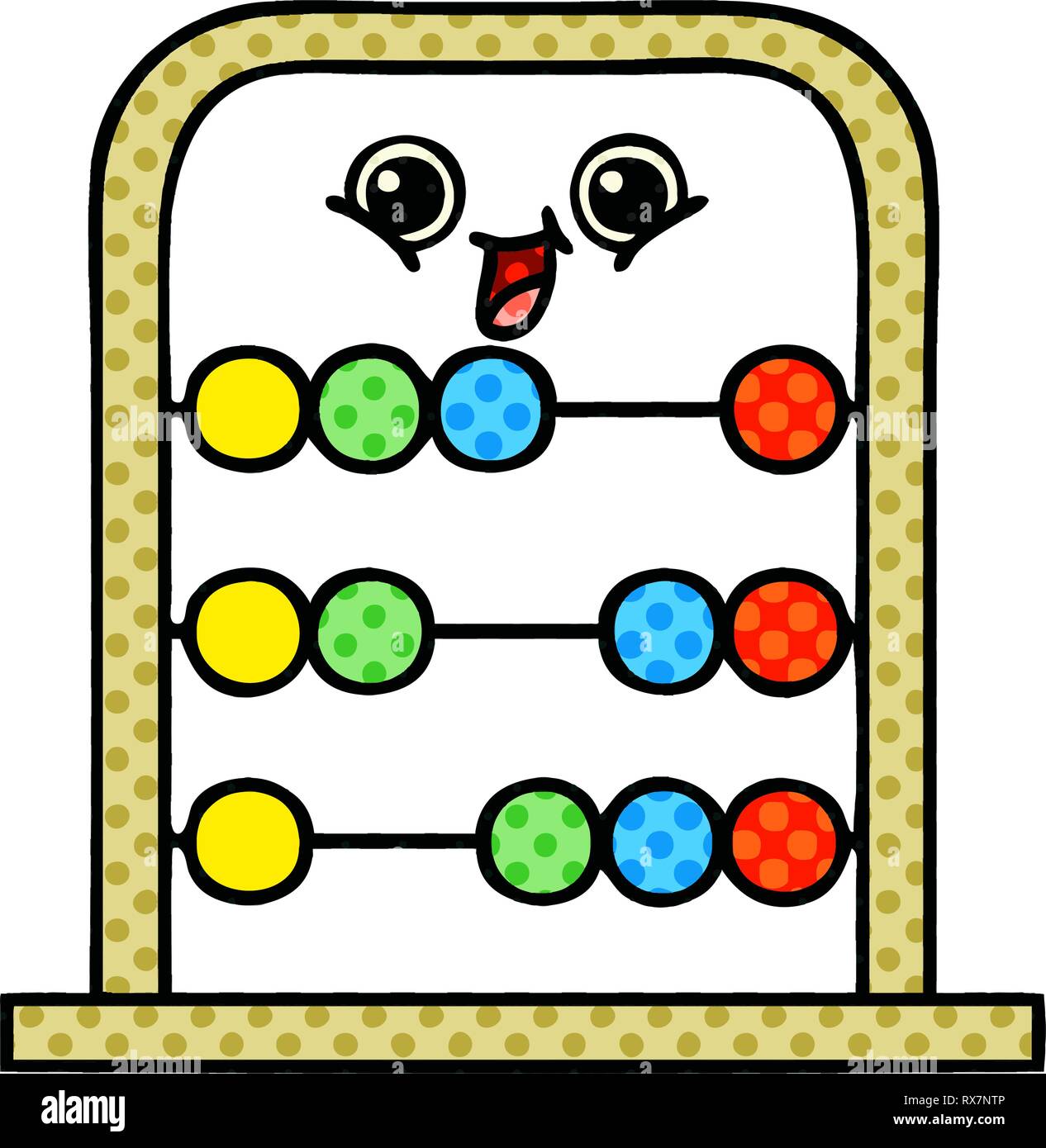 comic book style cartoon of a abacus Stock Vector Image & Art - Alamy