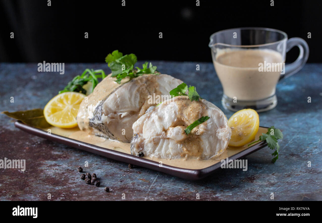 fish in walnut sauce Stock Photo - Alamy