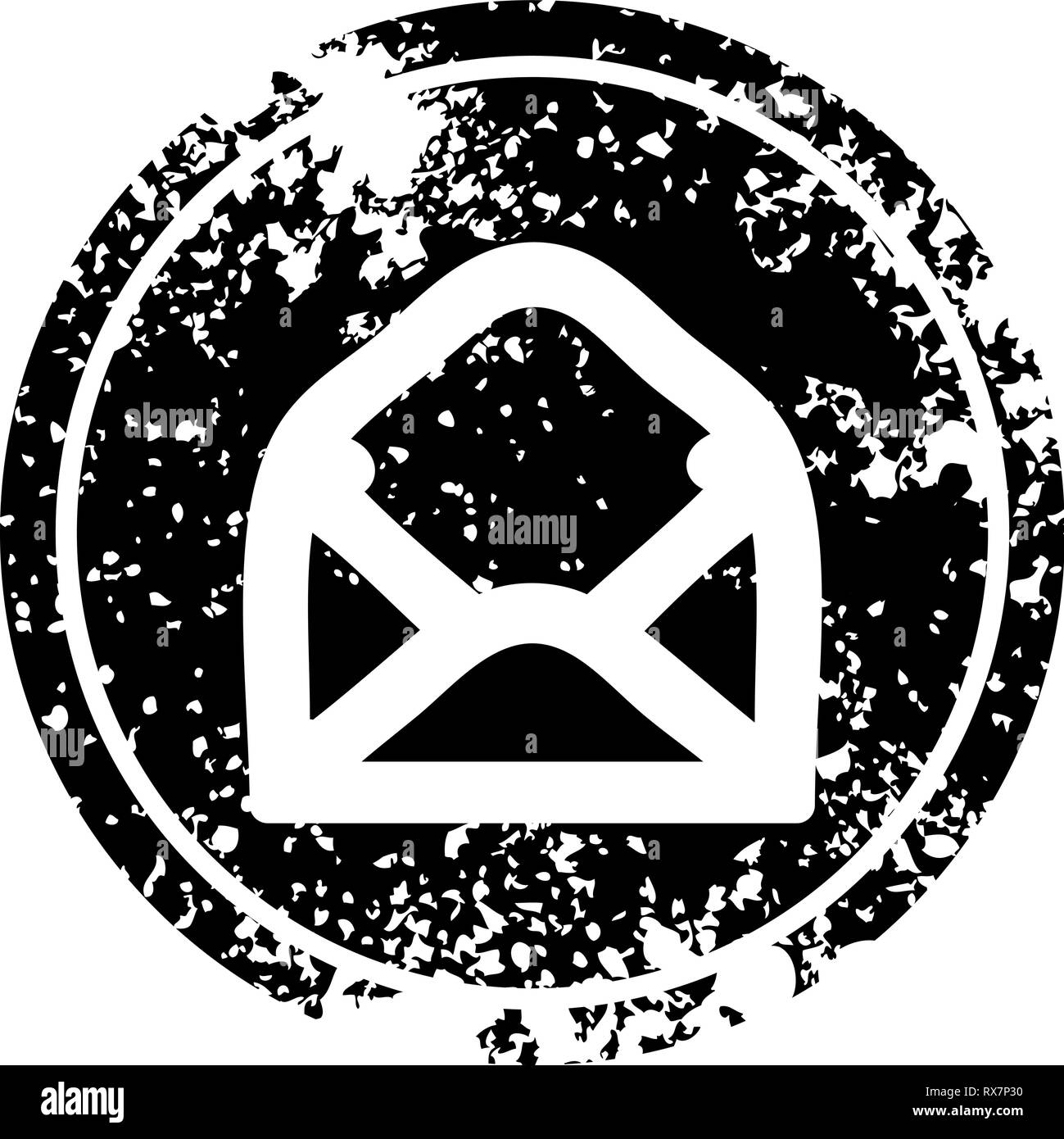 envelope letter distressed icon symbol Stock Vector Image & Art - Alamy