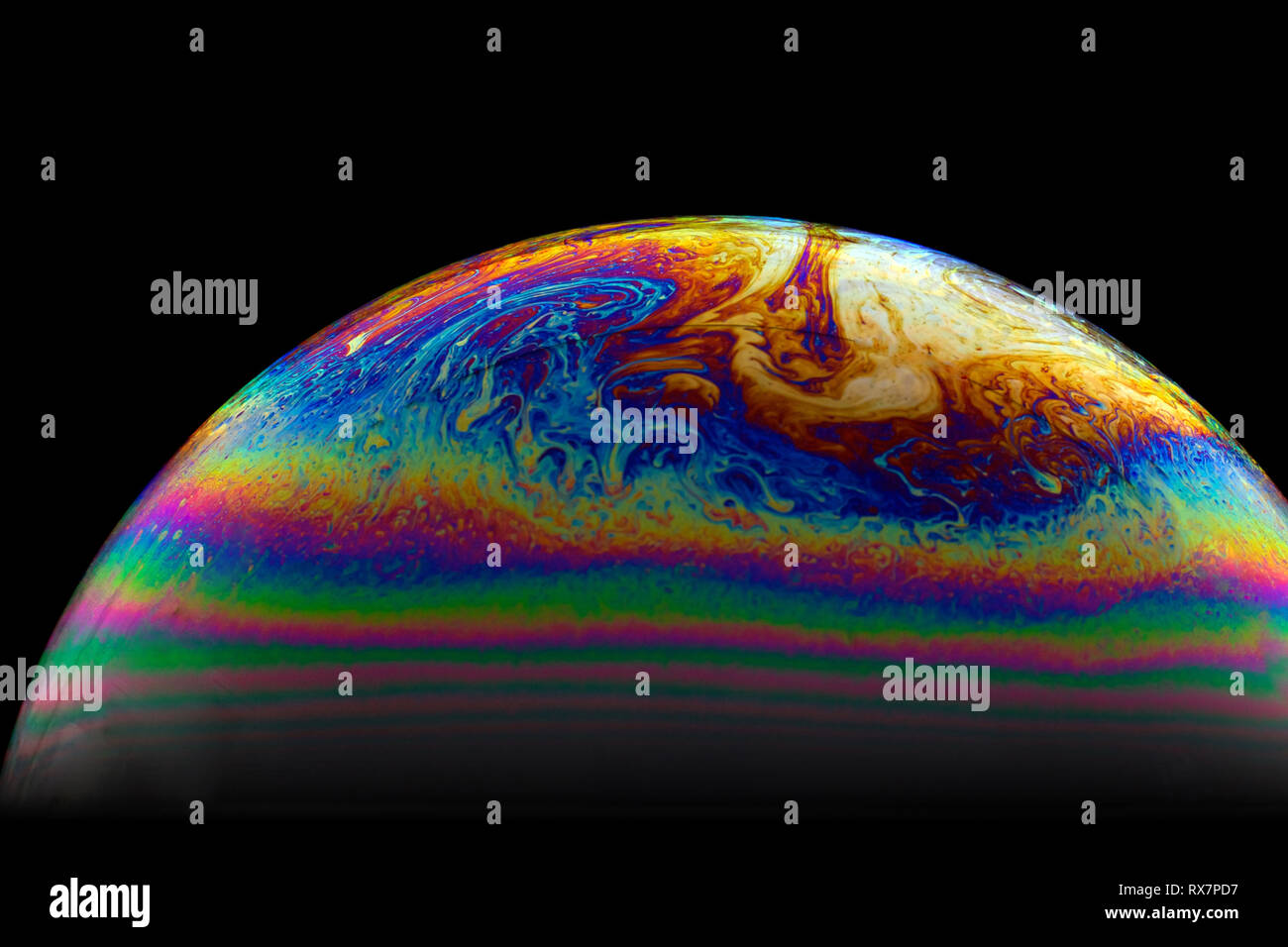 Half soap Bubble Ball abstract background. Space imitation Stock Photo ...