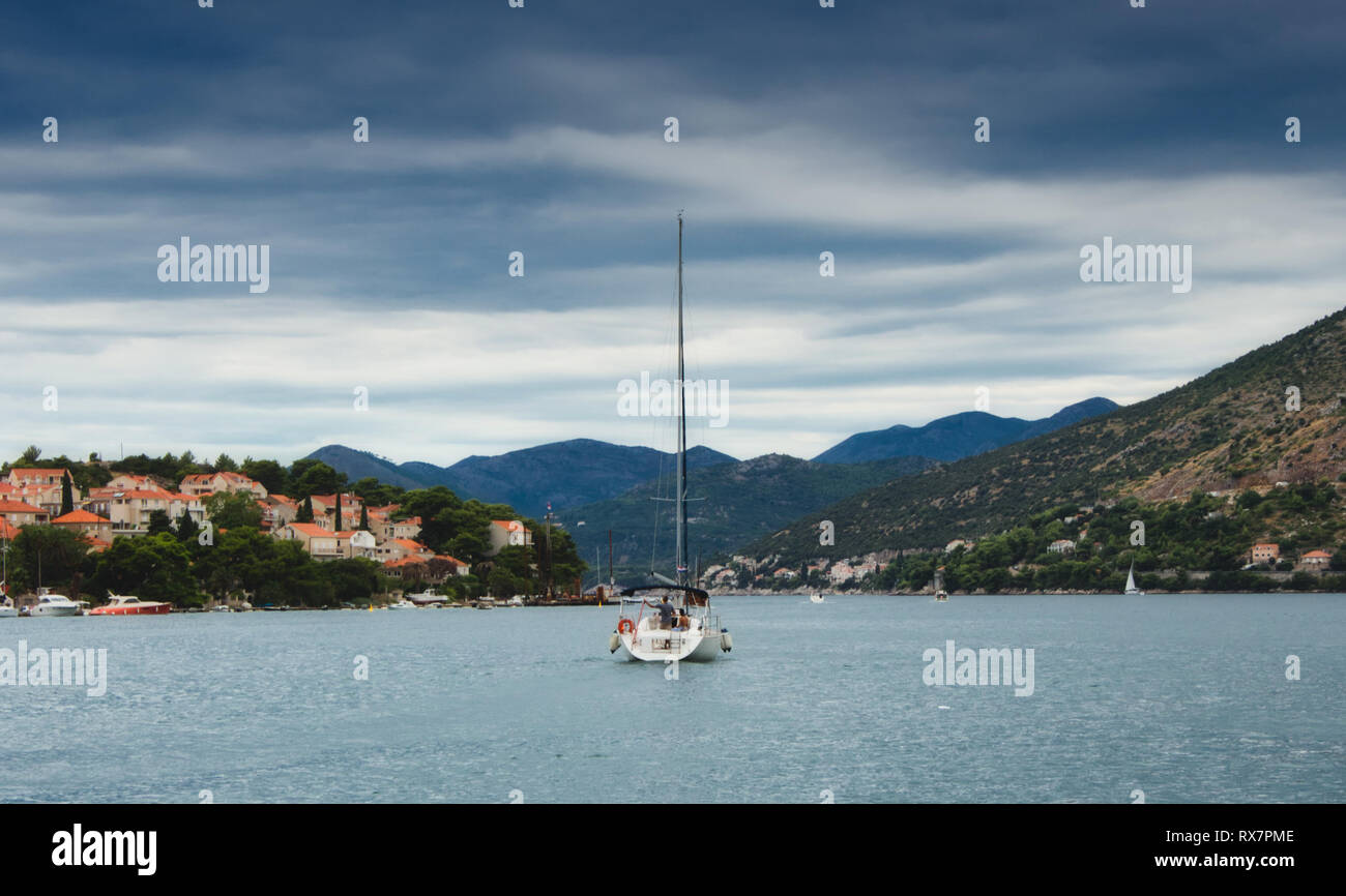 Beautiful sailing yacht off hi-res stock photography and images - Alamy