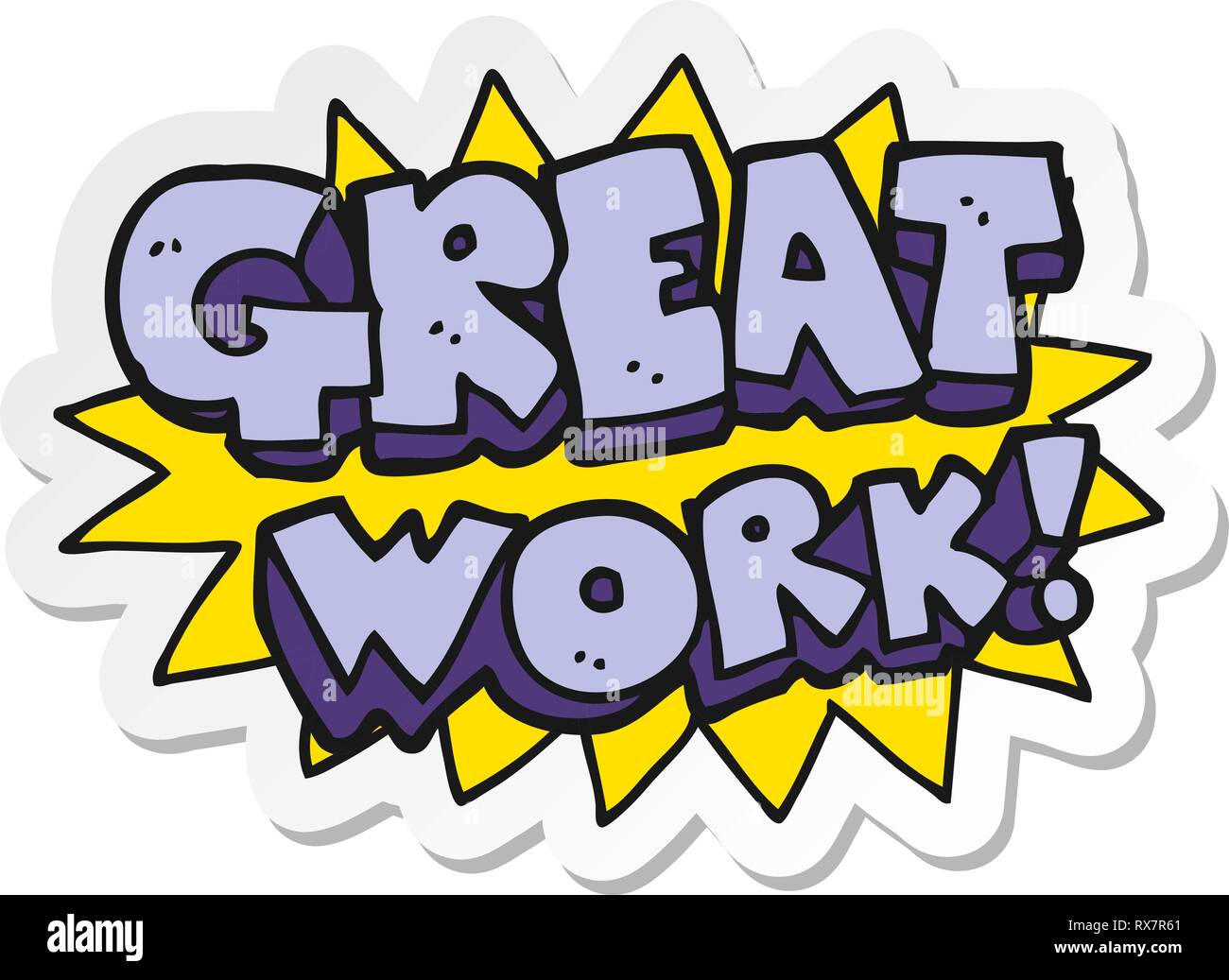 Excellent Work Sticker