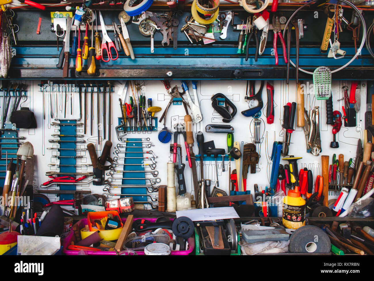 Work bench tools hi-res stock photography and images - Alamy
