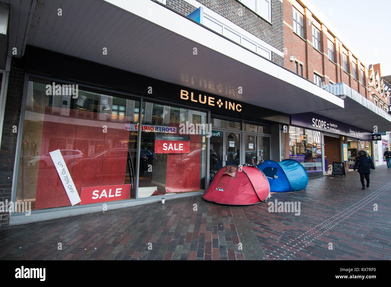 View of rough sleepers tents hi-res stock photography and images - Alamy