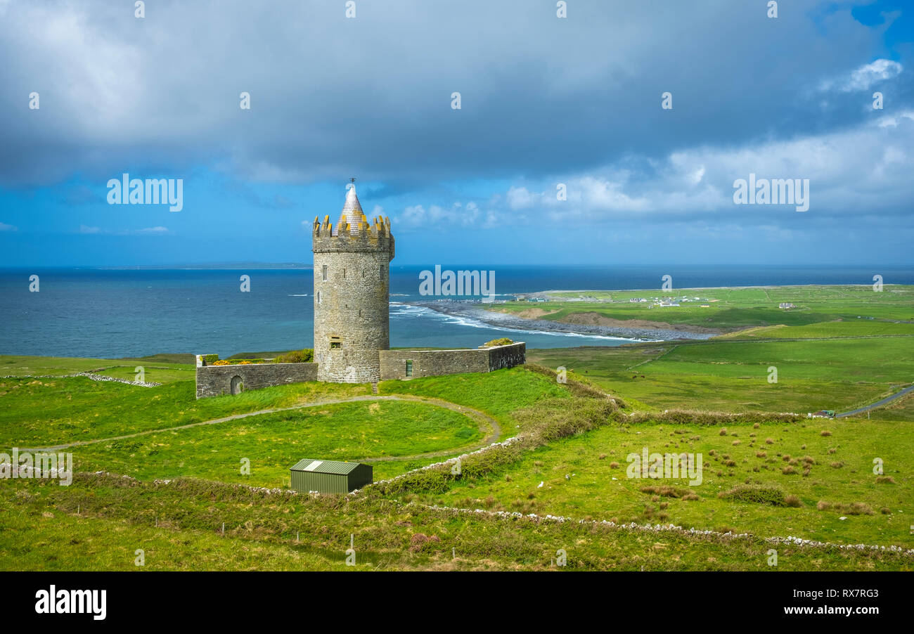 old Doonagore Castle near Doolin Stock Photo - Alamy