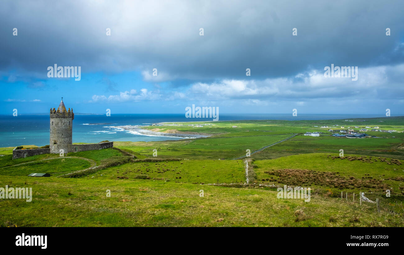 old Doonagore Castle near Doolin Stock Photo - Alamy