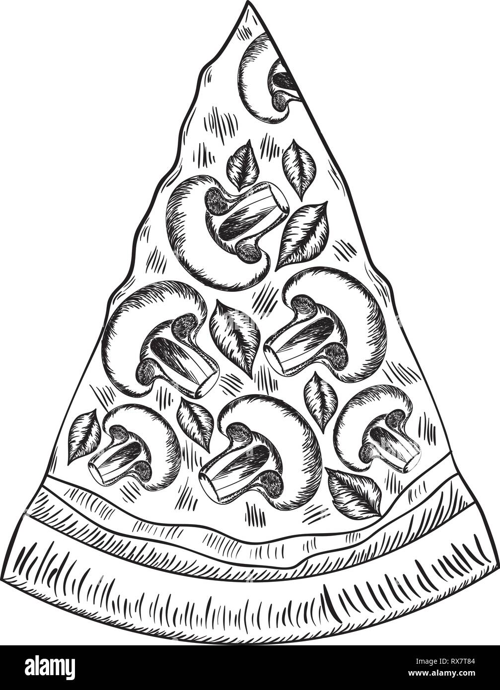 delicious italian pizza isolated icon Stock Vector Image & Art - Alamy