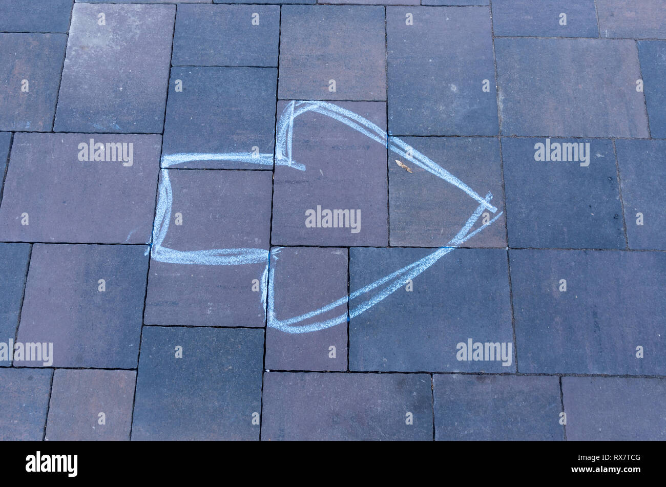 Direction sign. Arrow pointing the way. Movement and direction. Texture ...