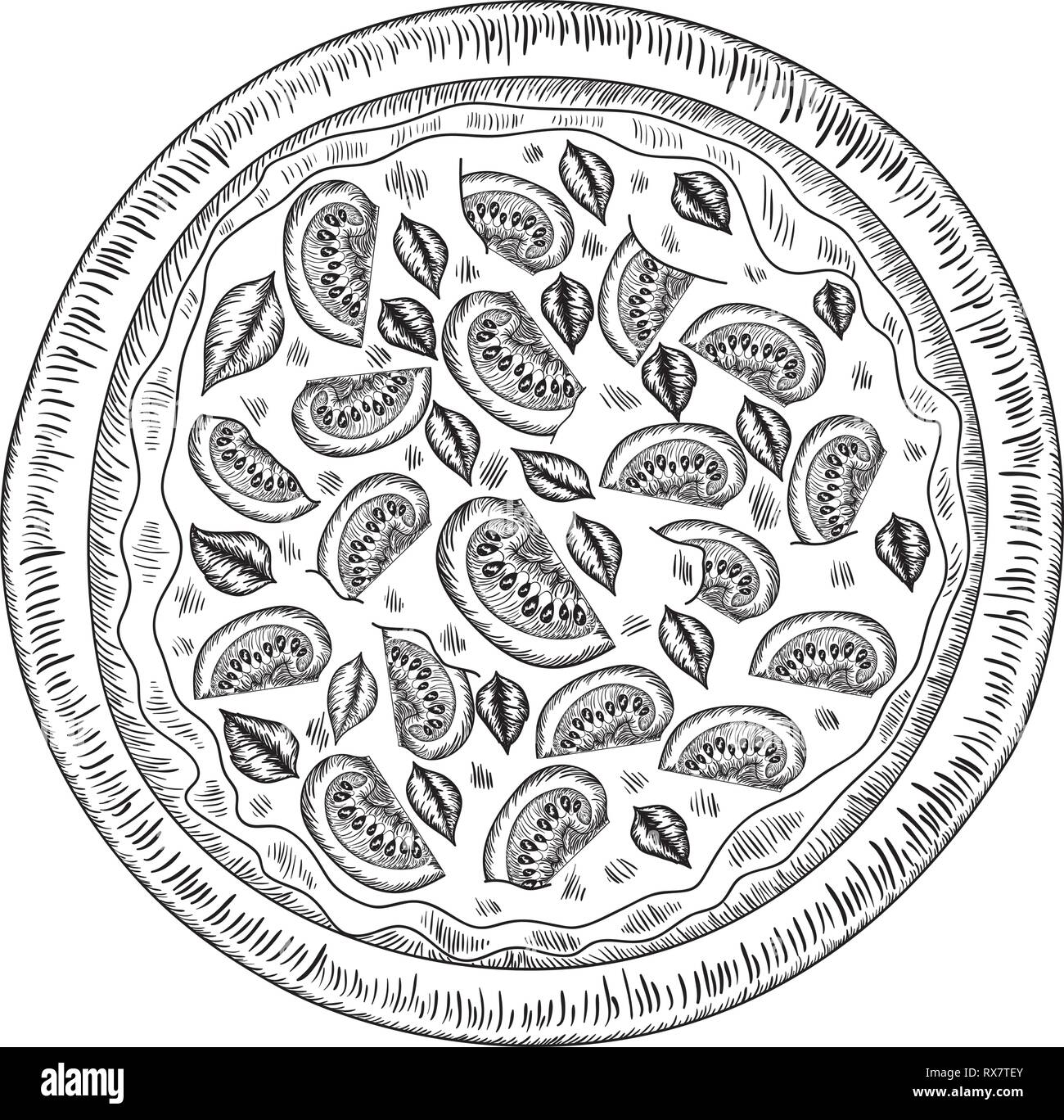 Sketch italian cuisine top Stock Vector Images - Alamy