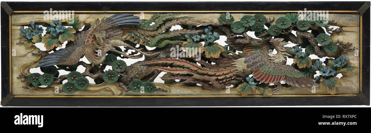 One of a Pair of Ramma (Transom) Panels from the Hooden. Takamura Koun ...