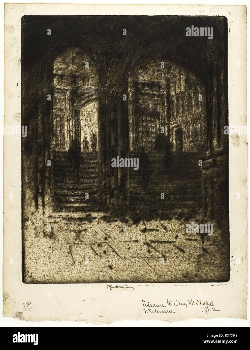 Entrance to Henry VII's Chapel, Westminster. Joseph Pennell; American ...