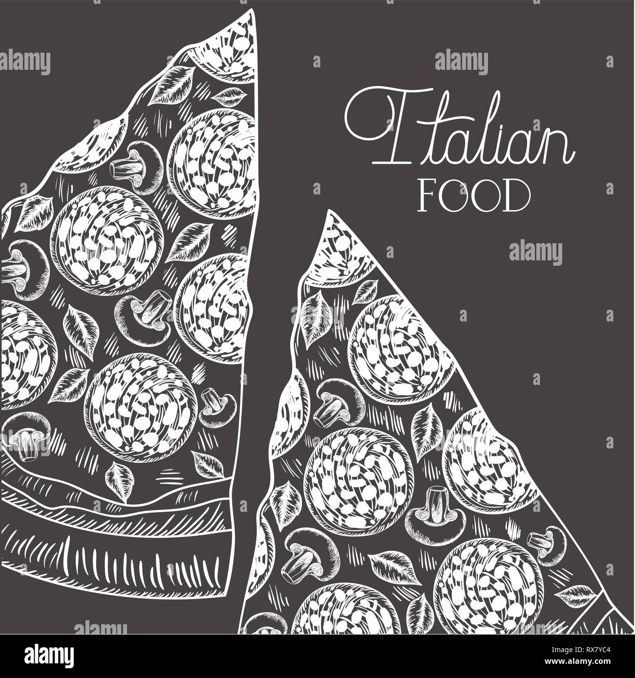 delicious italian pizza isolated icon Stock Vector Image & Art - Alamy