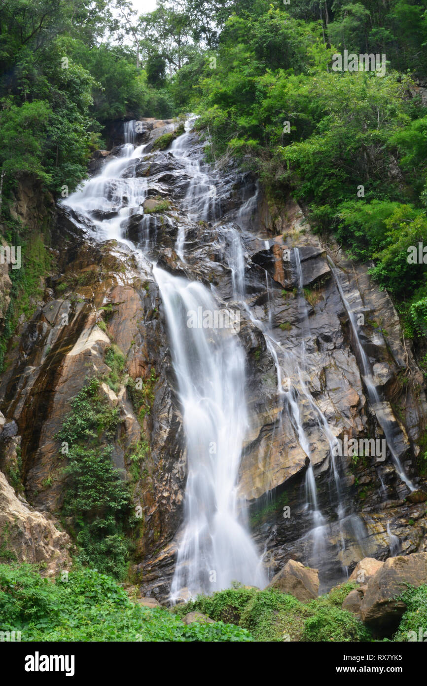 Mae Tia Waterfall Natural beauty of the streams flows gently joins the ...