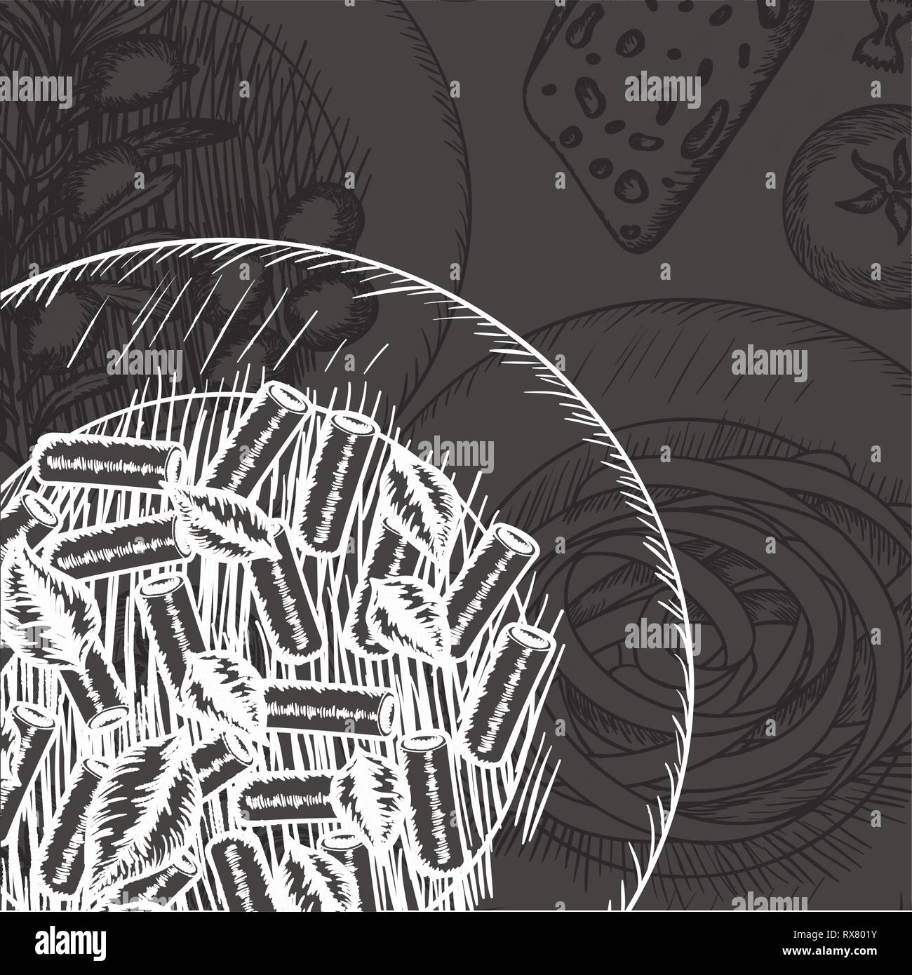 Raw pasta texture background Stock Vector Images - Alamy