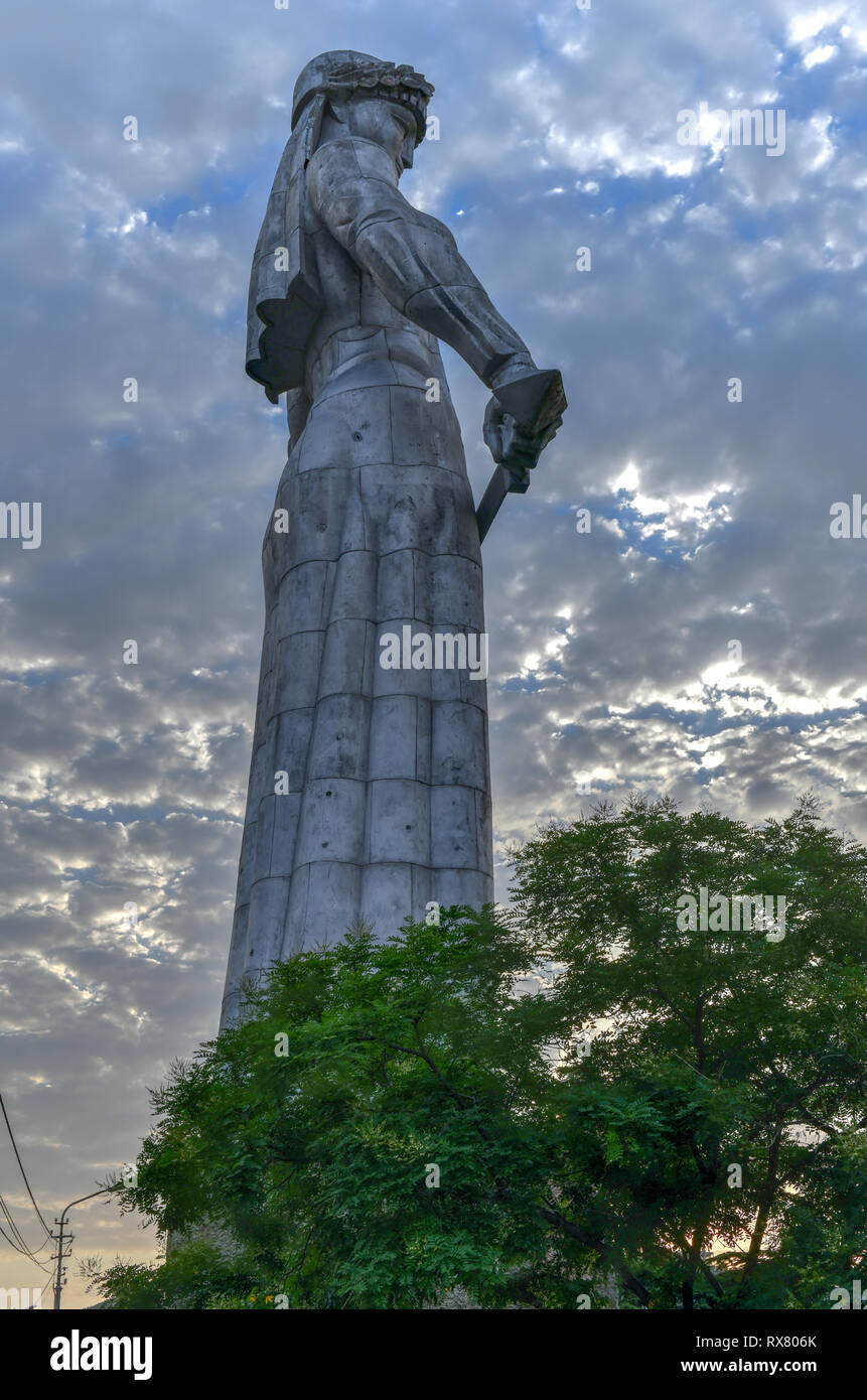 Kartlis Deda (Mother of a Georgian) monument in Tbilisi, Georgia Stock ...