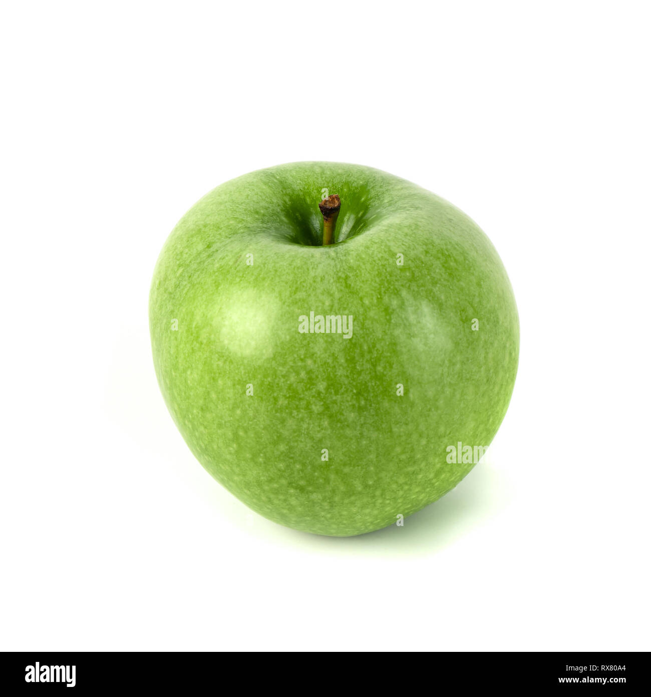 Perfect Fresh Green Apple Isolated on White Background Stock Photo - Alamy