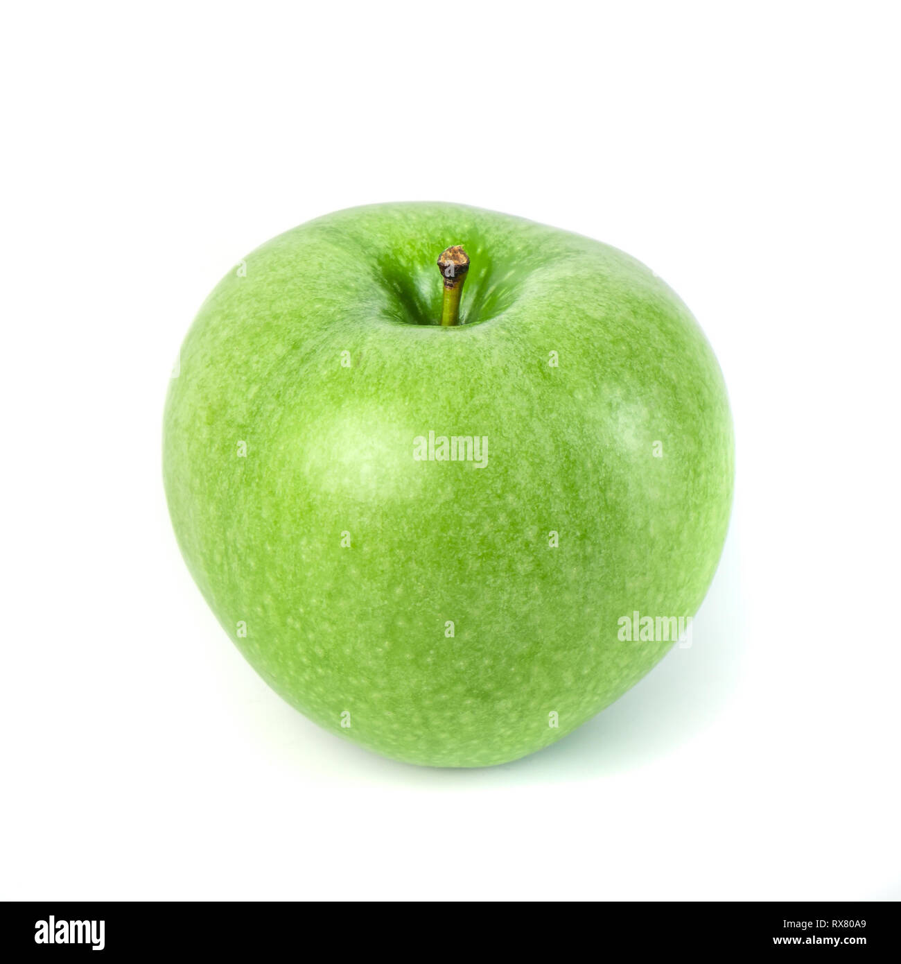 Perfect Fresh Green Apple Isolated on White Background Stock Photo - Alamy