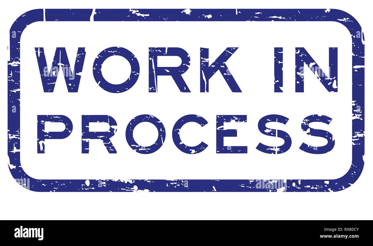 Work in progress stamp Stock Vector Images - Alamy
