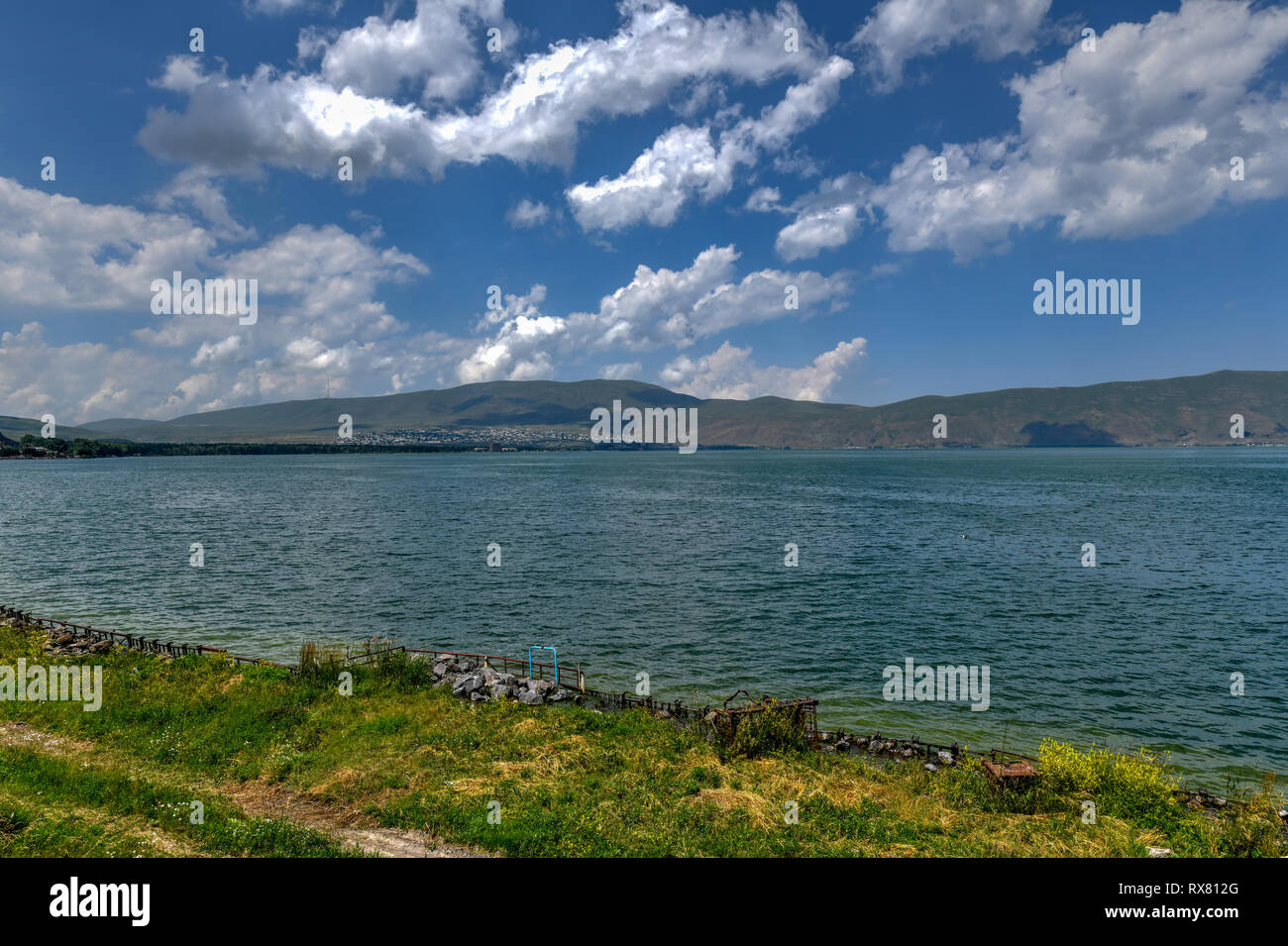 Lake Sevan, the largest lake in Armenia and the Caucasus region Stock ...