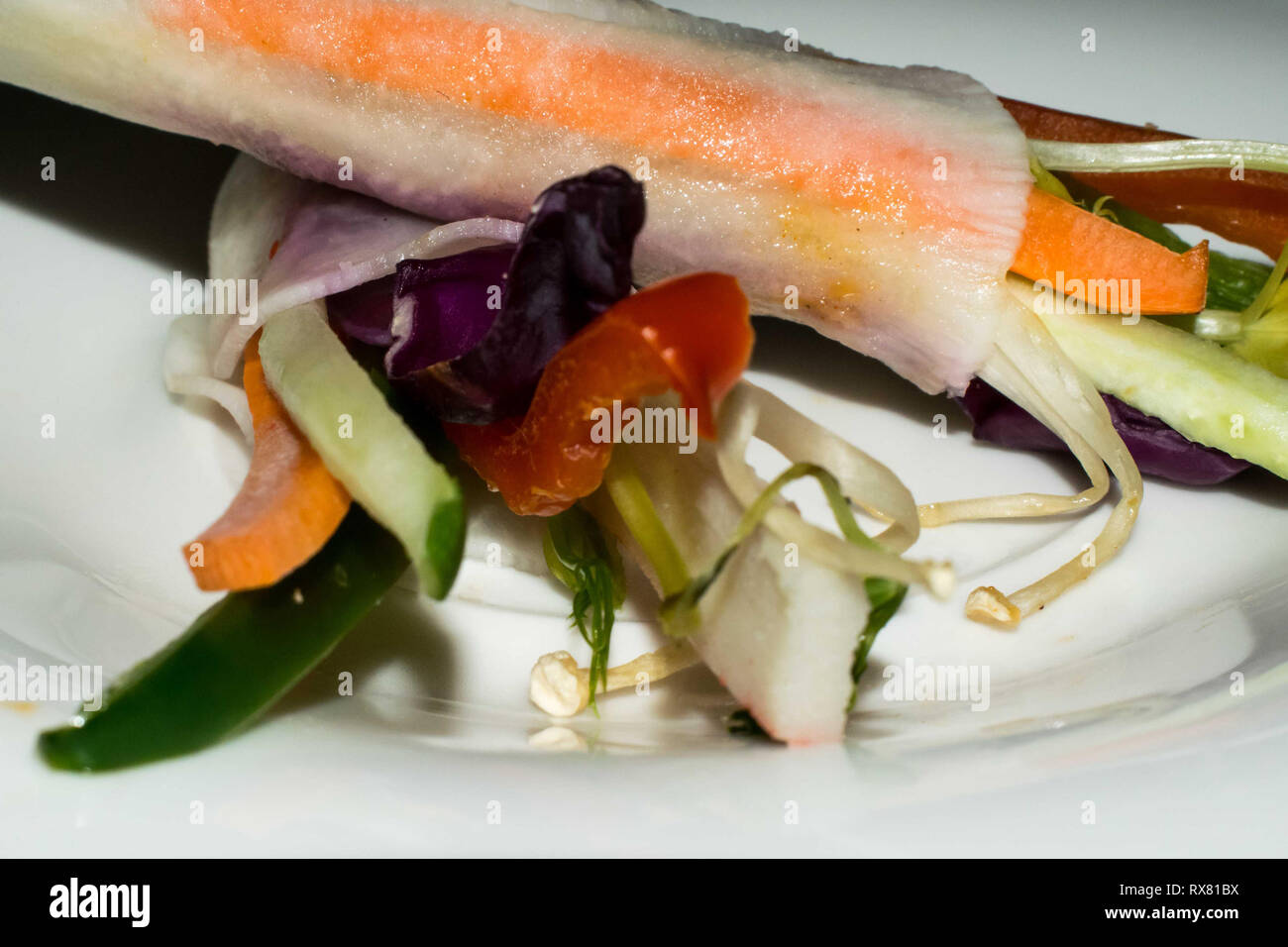 Thin sliced raw vegetables hi-res stock photography and images - Alamy