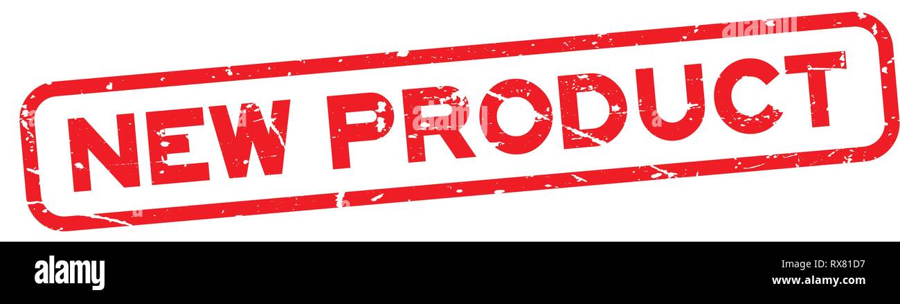 Grunge red new product square rubber seal stamp on white background Stock Vector Image & Art - Alamy