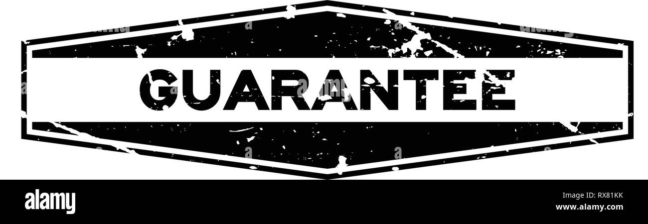 Grunge black guarantee hexagon rubber seal stamp on white background Stock Vector Image & Art ...