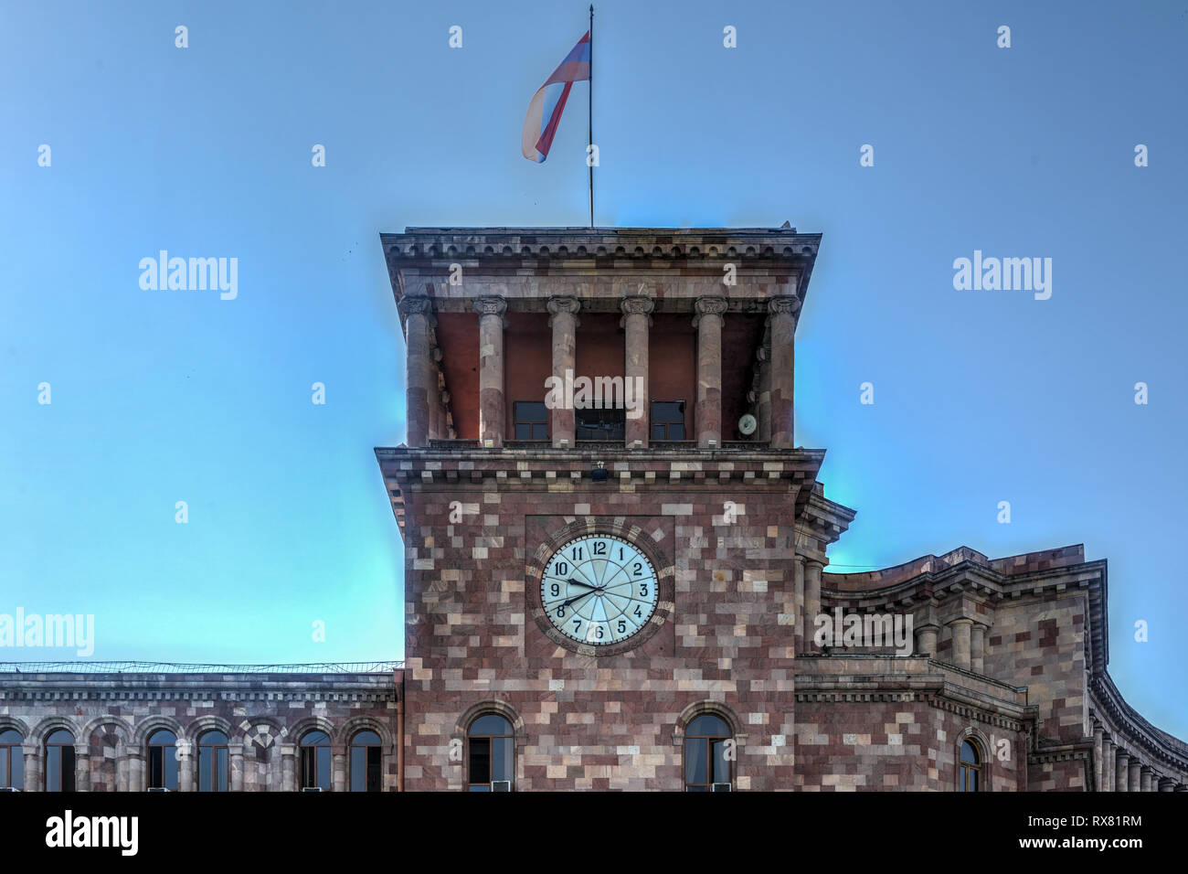 Republic Square, the central town square in Yerevan, the capital of ...