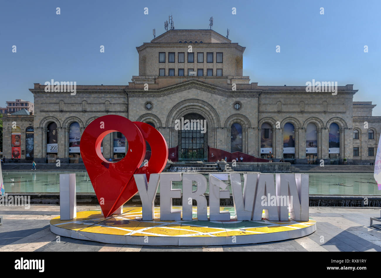 History Museum of Armenia in Republic Square, the central town square ...