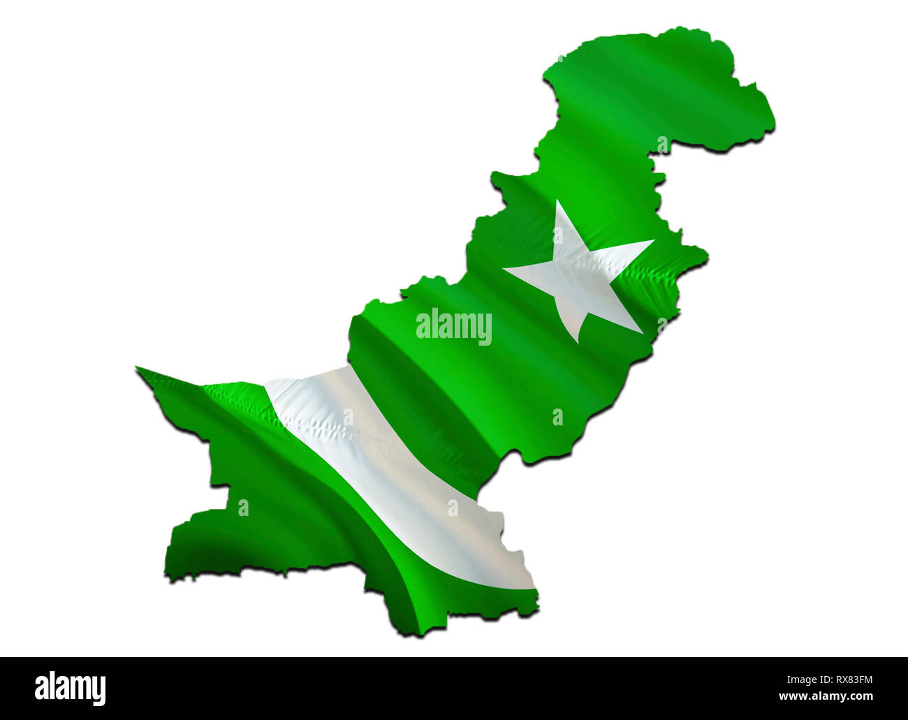 Pakistan Map Flag