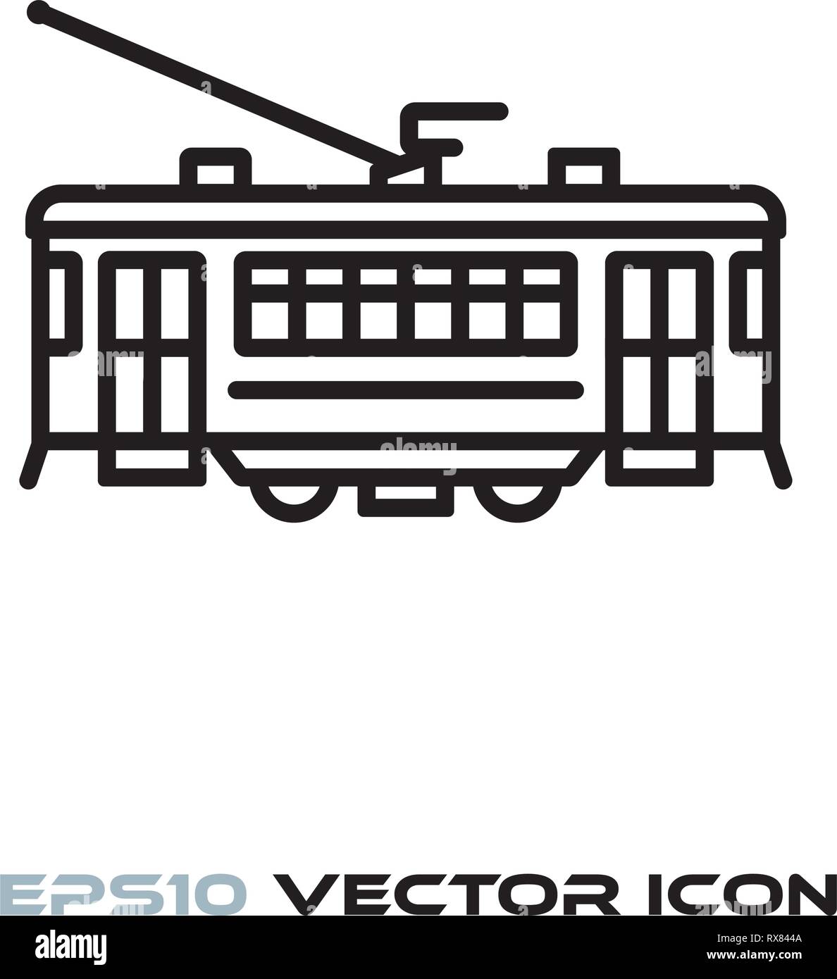 Tram vector vectors hi-res stock photography and images - Alamy