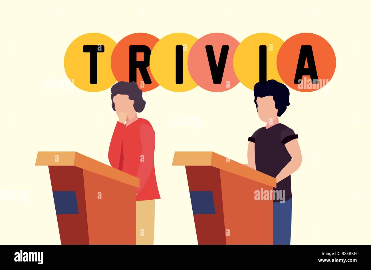 Game show contestant Stock Vector Images - Alamy