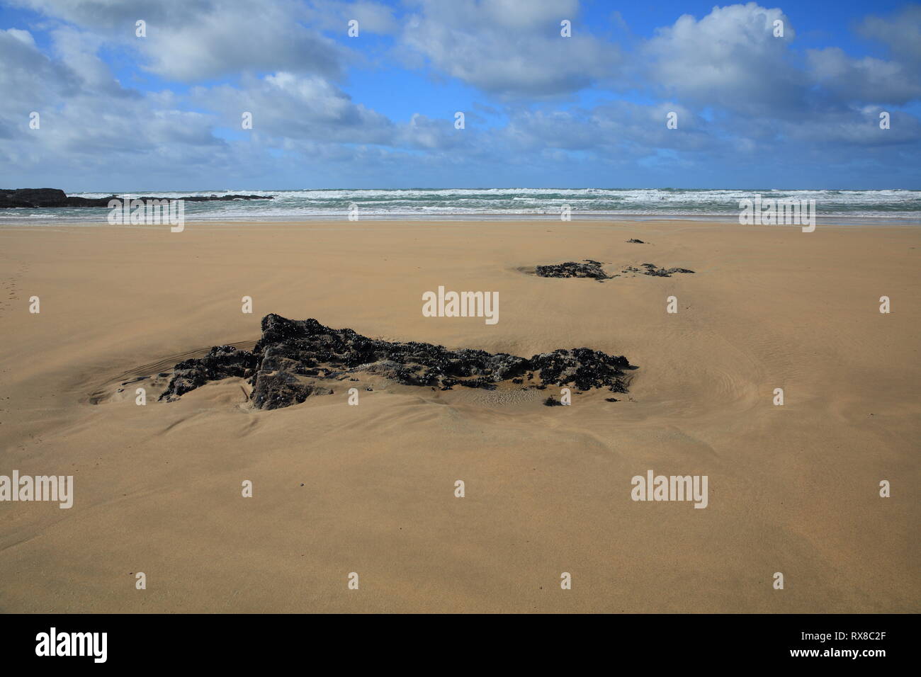 Treyarnon bay, North Cornwall, England, UK Stock Photo - Alamy