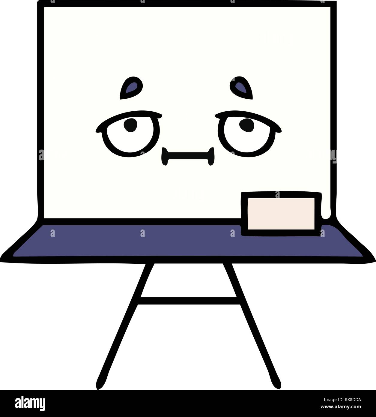 cute cartoon of a white board Stock Vector Image & Art - Alamy
