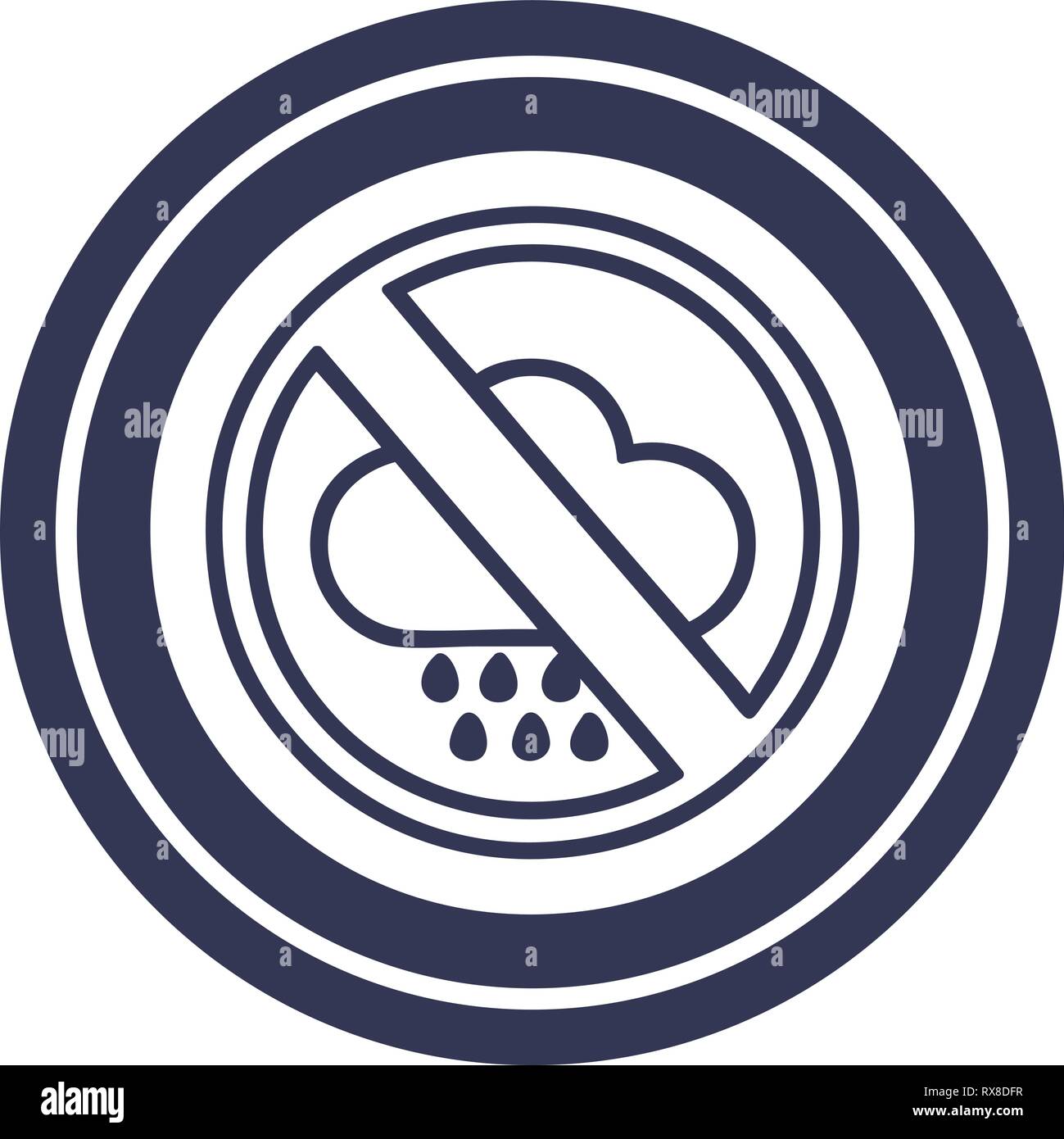 no bad weather circular icon symbol Stock Vector Image & Art - Alamy