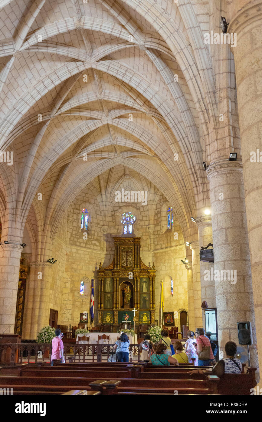 The Cathedral of Santa María la Menor in the Colonial Zone of Santo ...