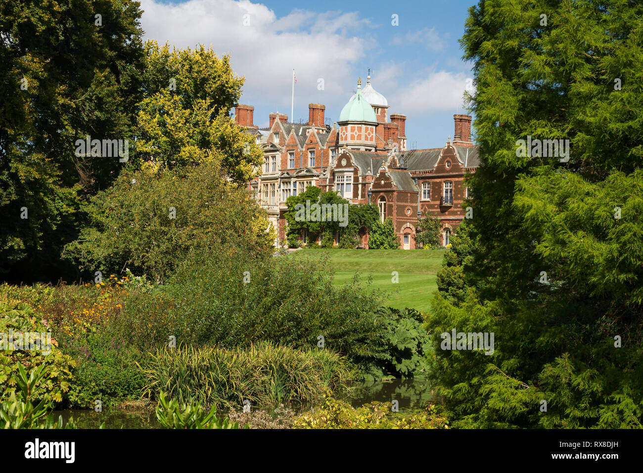 Sandringham House Gardens and 20,000 acre Estate, private home of HM ...