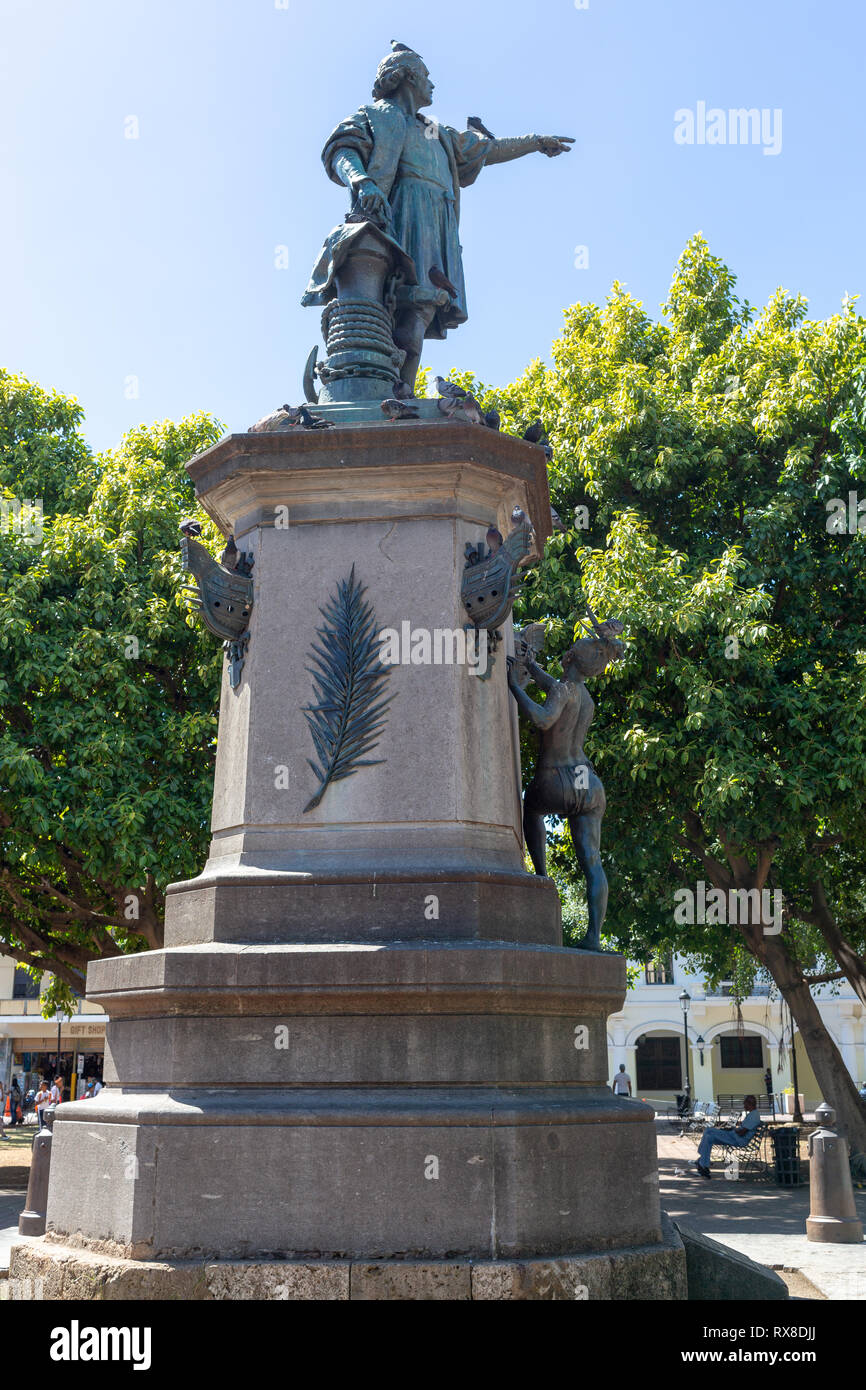 Statue of Christopher Columbus, Santo Domingo, Dominican Republic Stock ...