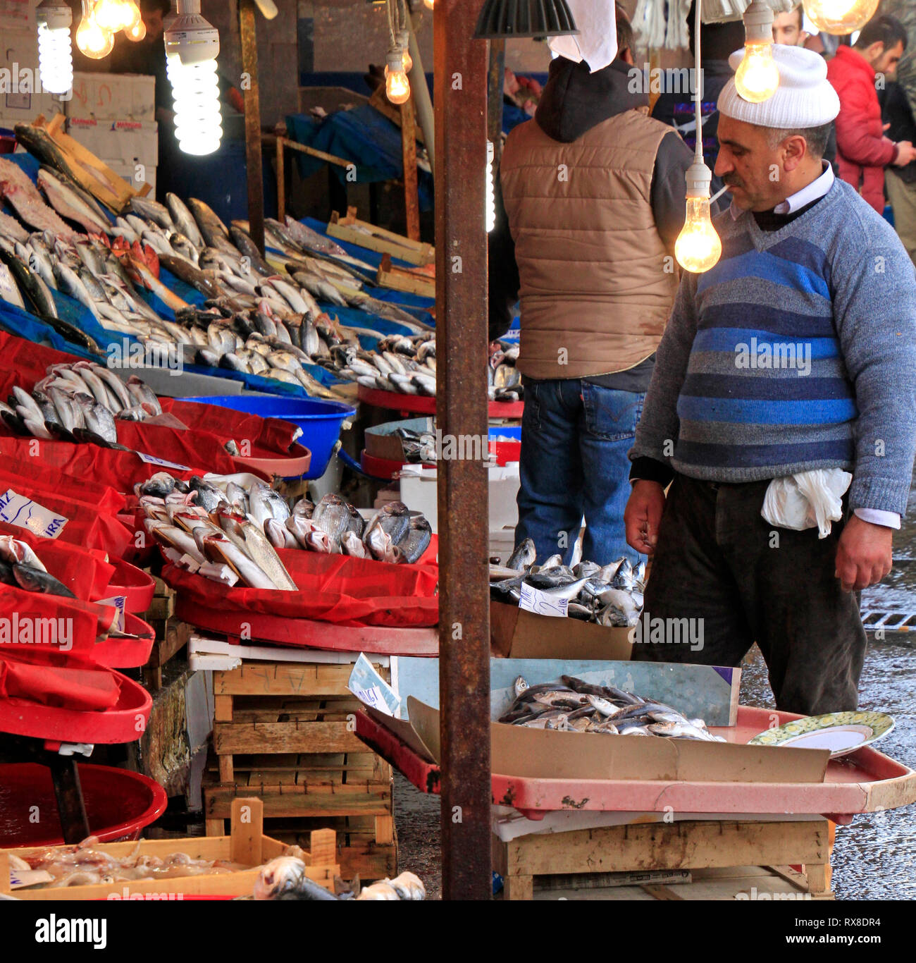 Fisherman smoking cigarette hi-res stock photography and images - Alamy