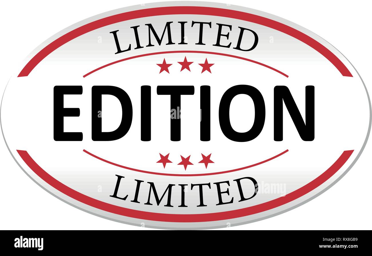 limited edition paper web lable badge isolated Stock Vector Image & Art ...