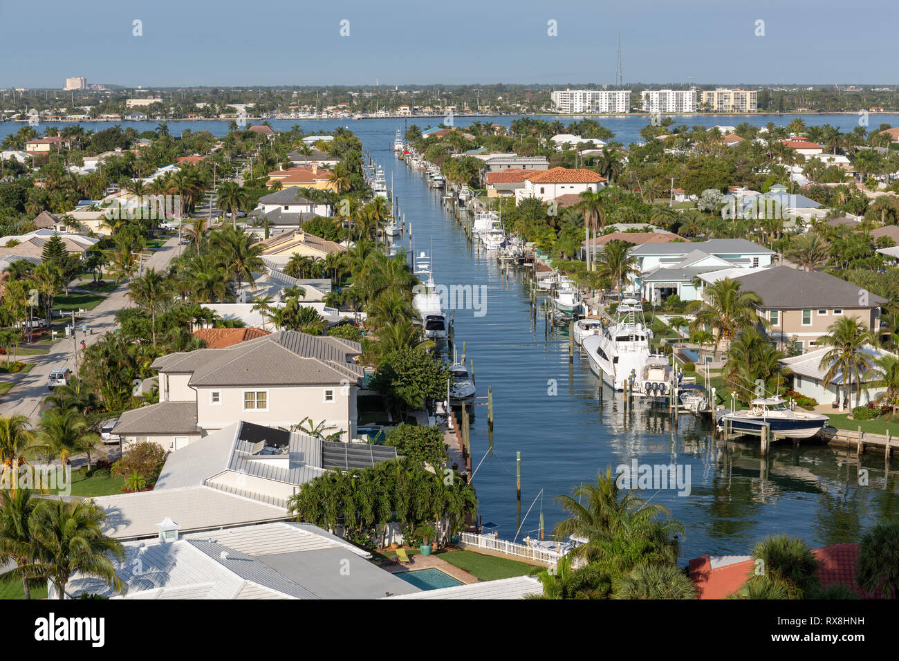 Singer Island Intracoastal View Stock Photo - Alamy