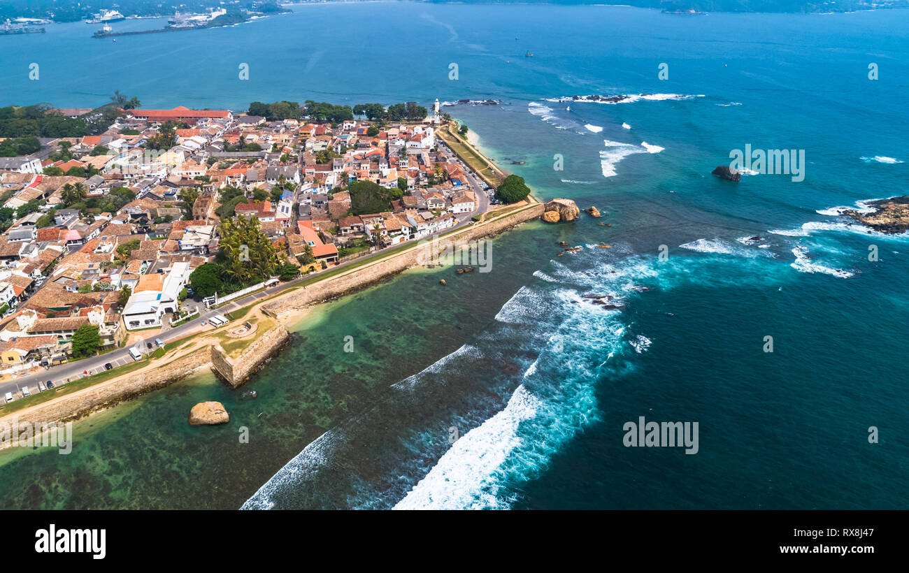 Galle fort sri lanka aerial hi-res stock photography and images - Alamy