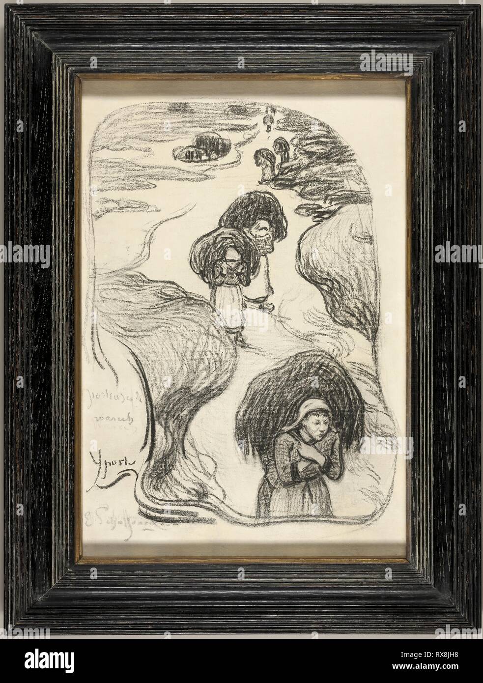 Seaweed Gatherers, Yport. Émile Schuffenecker; French, 1851-1934. Date ...
