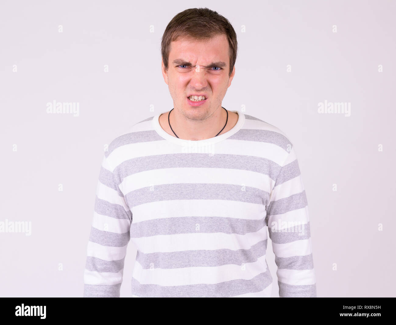 Portrait of angry man looking furious at camera Stock Photo - Alamy
